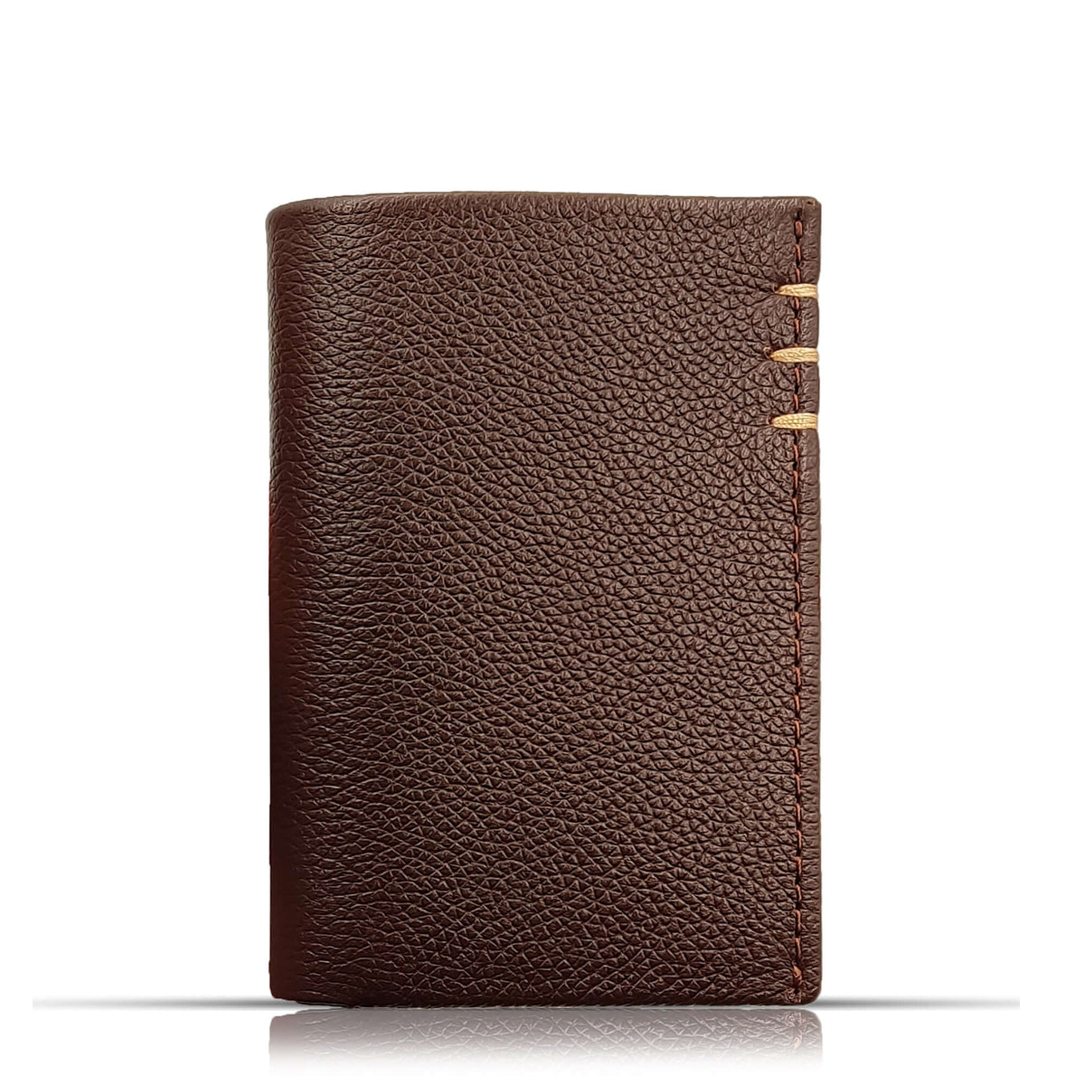 Fusion upright wallet -100% leather(Black-Brown) – Archers Club